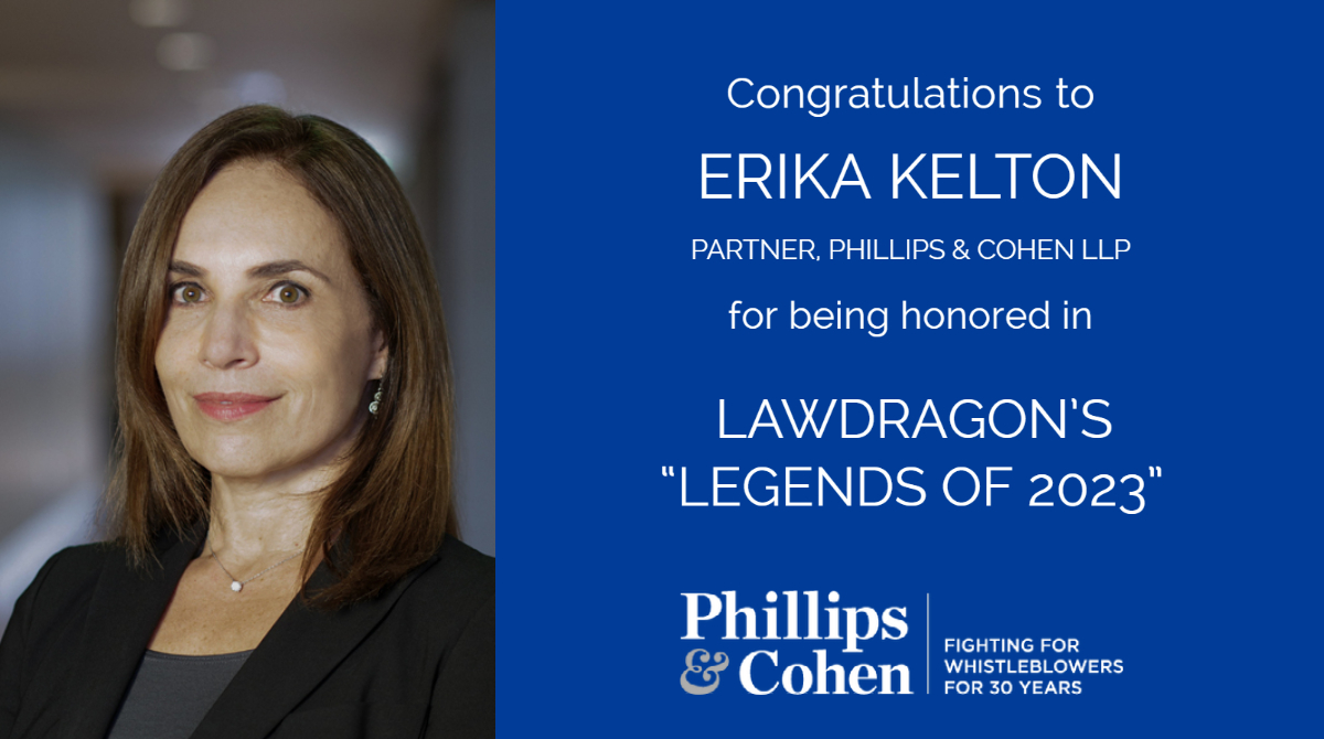 Erika Kelton named legal “legend” by Lawdragon | Phillips & Cohen
